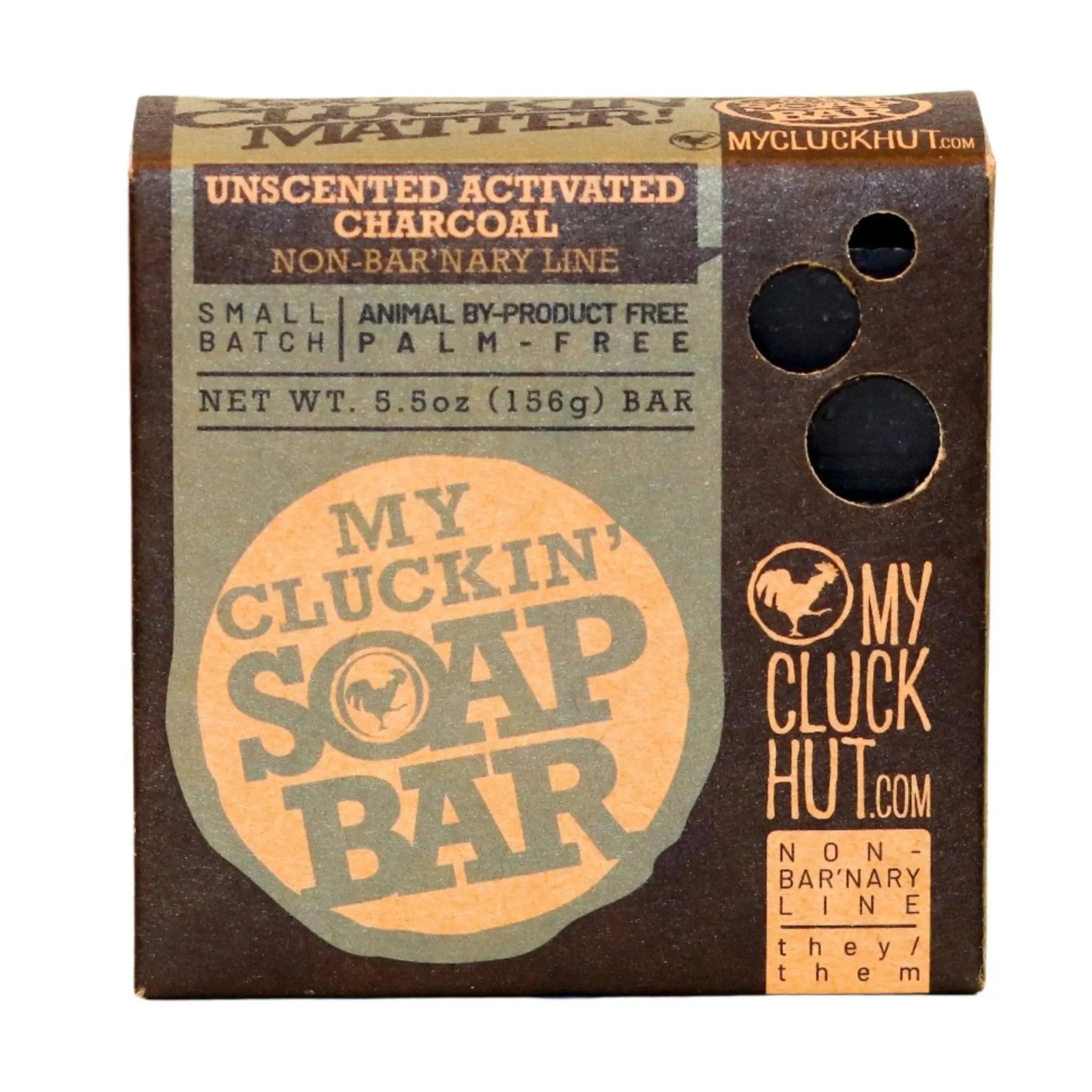 Unscented Activated Charcoal | My Cluckin' Soap Bar – The Pride Store